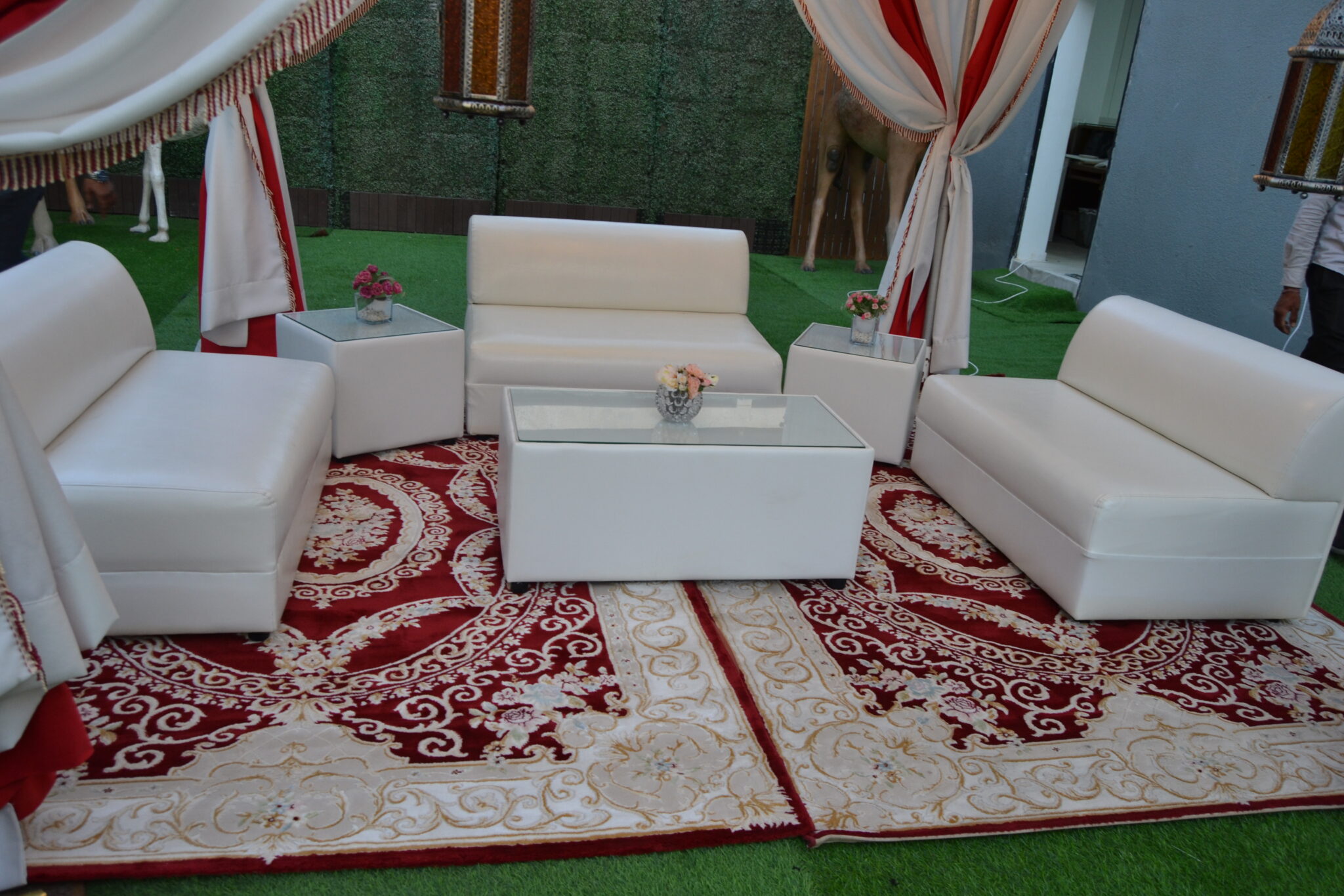 Chic White Sofa Rental - Make Your Event Stand Out | Fern Event Rentals